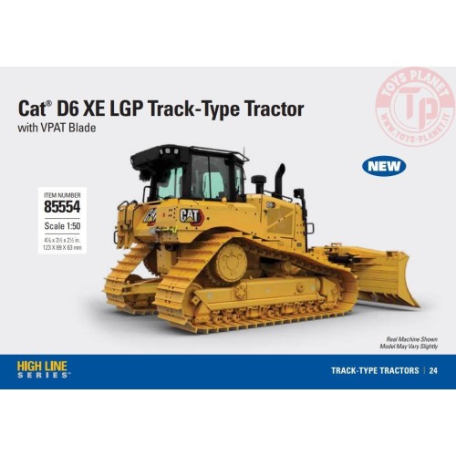 DIECAST MASTERS 85554 Cat D6 XE LGP Track-Type Tractor with VPAT B...