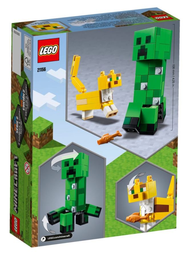 LEGO MINECRAFT 21156 Maxi-figure Creeper™ e Gattopardo MINECRAFT