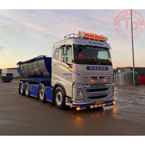 VOLVO FH4 SLEEPER CAB 8X2 CABLE LIFT SYSTEM (RESIN) + HOOKLIFT CONTAINER ASPHALT ERIK DUUS