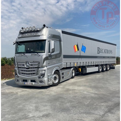 WSI 01-3919 MERCEDES-BENZ ACTROS MP5 GIGA SPACE 4X2 CURTAINSIDE TR...