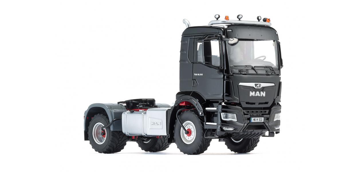 WIKING 077651 MAN TGS 18.510 4x4 BL 2-axle-truck - black WIKING