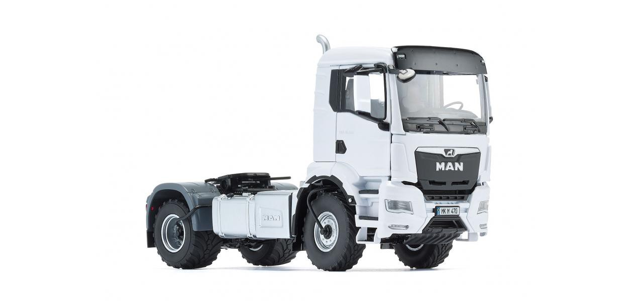 WIKING 077652 MAN TGS 18.510 4x4 BL 2-axle-truck -white WIKING