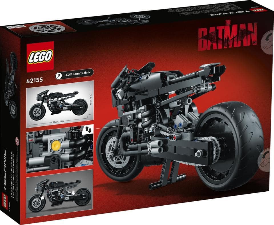 LEGO TECHNIC 42155 The Batman Batcycle LEGO