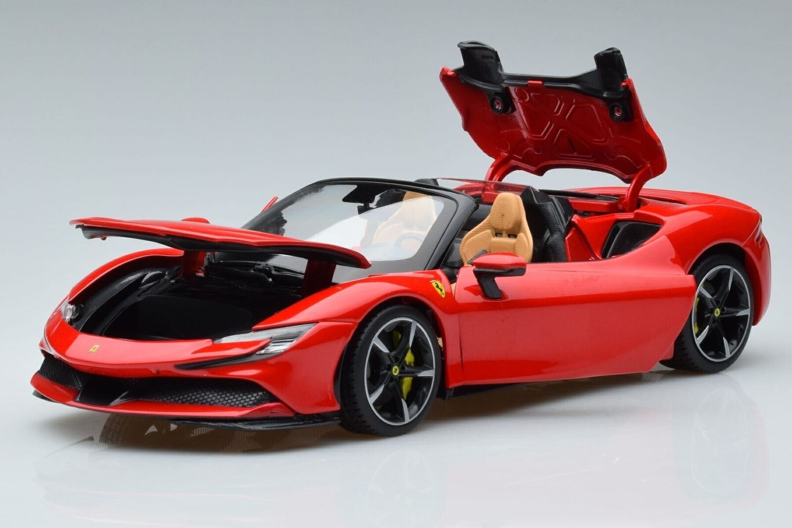 BU18016CAR FERRARI SF90 STRADALE HYBRID SPIDER RED 1000HP OPEN 202...