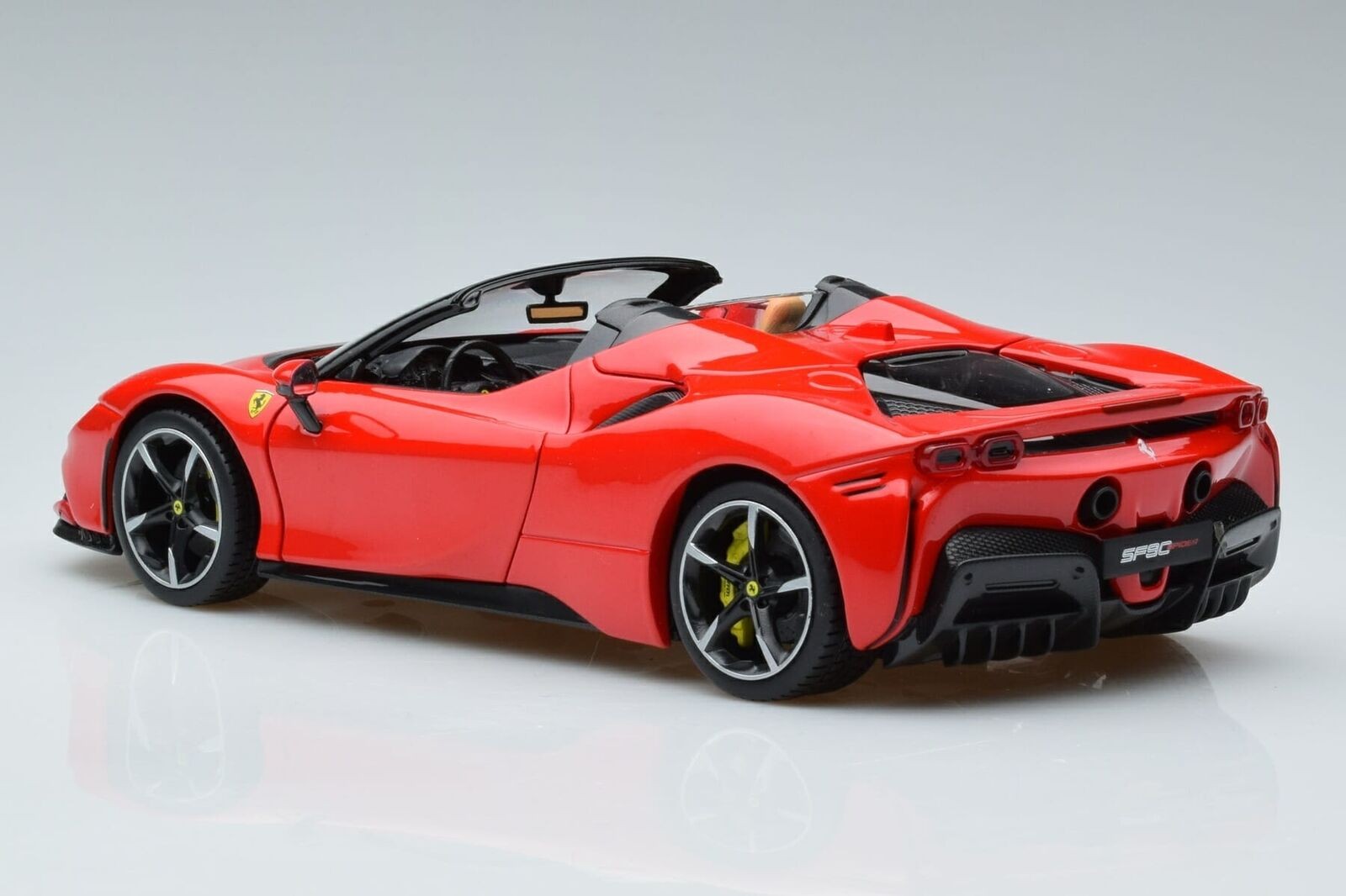 BU18016CAR FERRARI SF90 STRADALE HYBRID SPIDER RED 1000HP OPEN 202...
