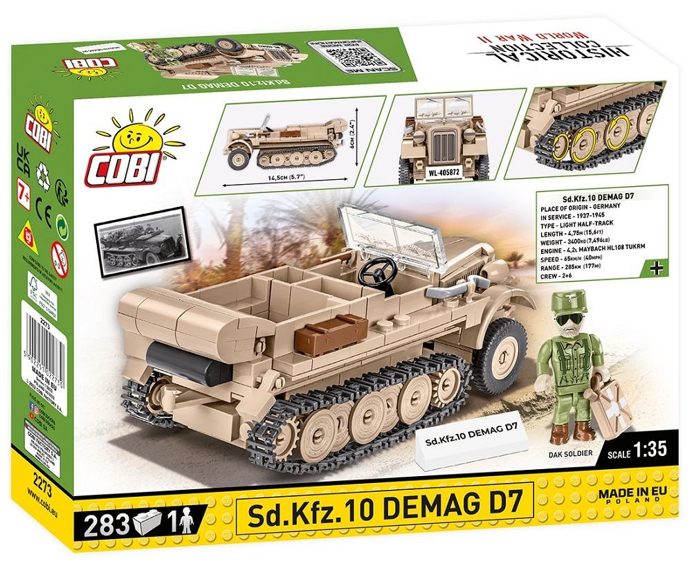 COBI 2273 Sd.Kfz 10 Demag D7 COBI
