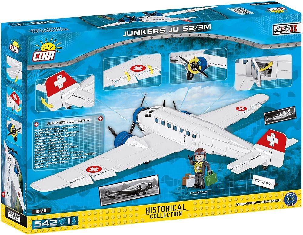 COBI 5711 Junkers Ju52/3m - civil version COBI