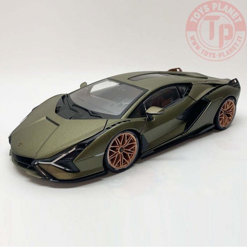 BU11046-GREEN LAMBORGHINI SIAN FKP37 HYBRID 2020 MET.MATT GREEN 1:...