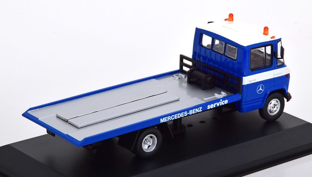 IXO CLC489 Mercedes L608 D Mercedes Benz Service 1980 blu/bianco 1...