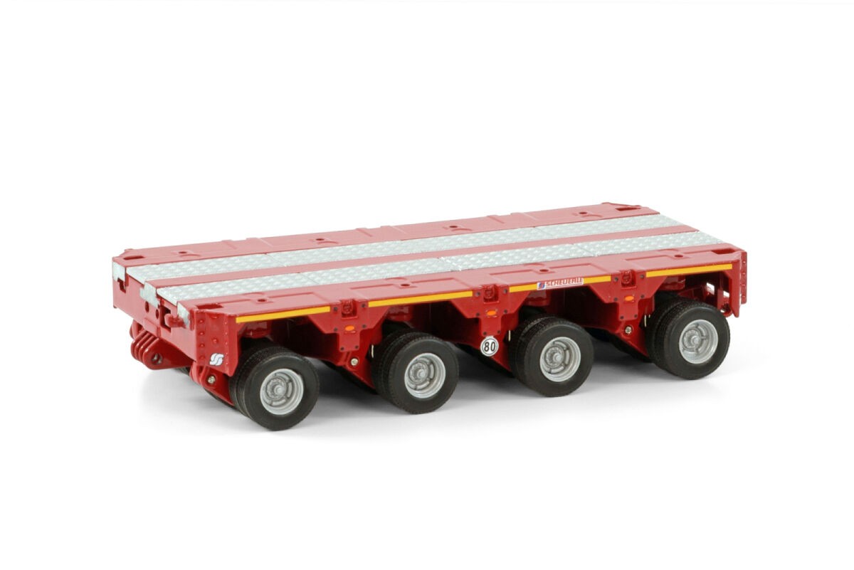 WSI 04-2166 PREMIUM LINE SCHEUERLE INTER COMBI SET 4 AXLE RED WSI...