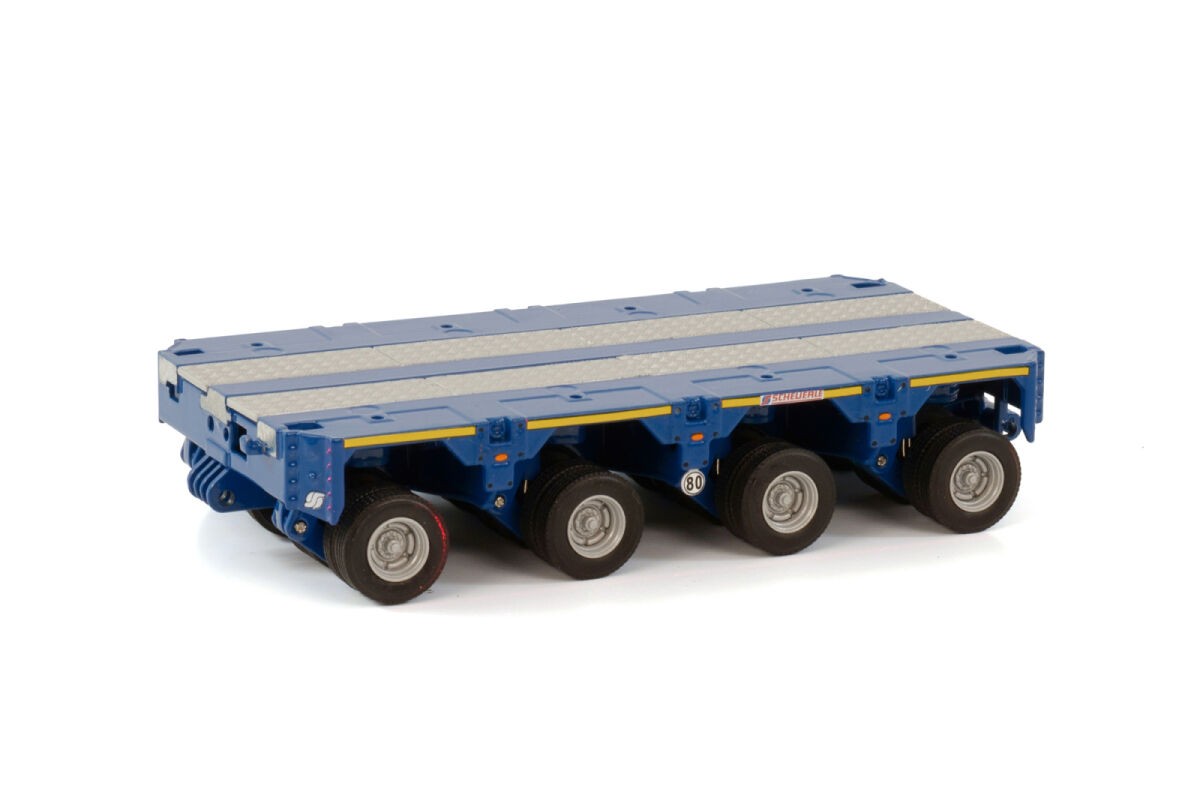WSI 04-2167 PREMIUM LINE SCHEUERLE INTER COMBI SET 4 AXLE BLUE WS...