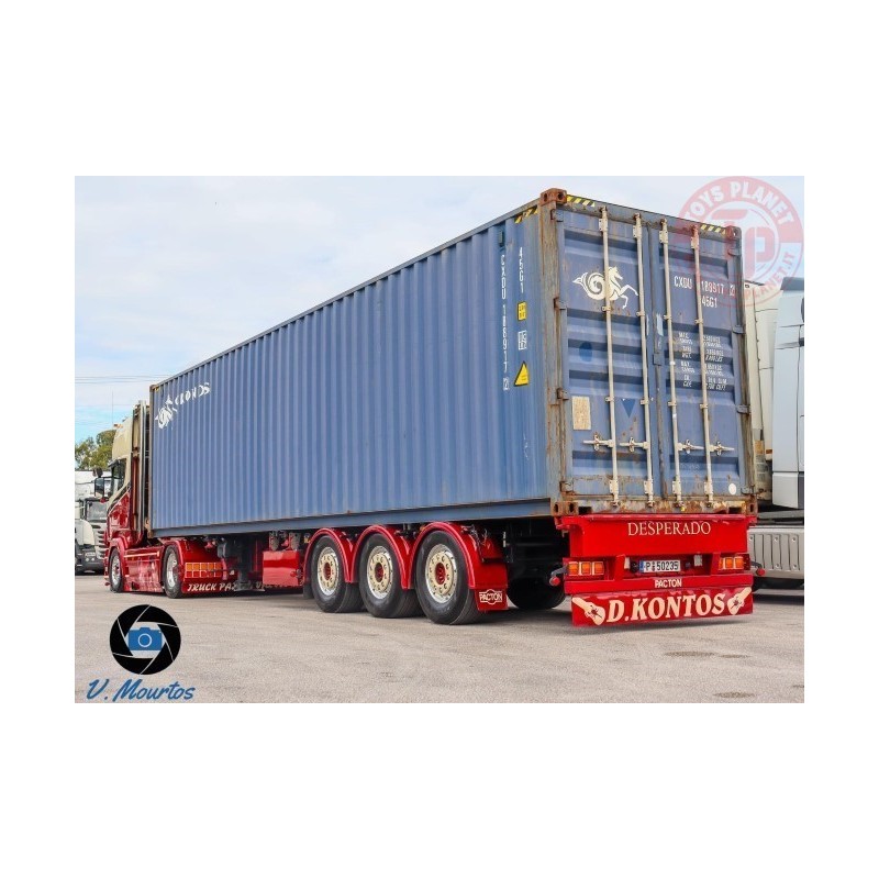 TEKNO 83532 Scania R-serie Topline 4x2 met 40ft container Contlift...