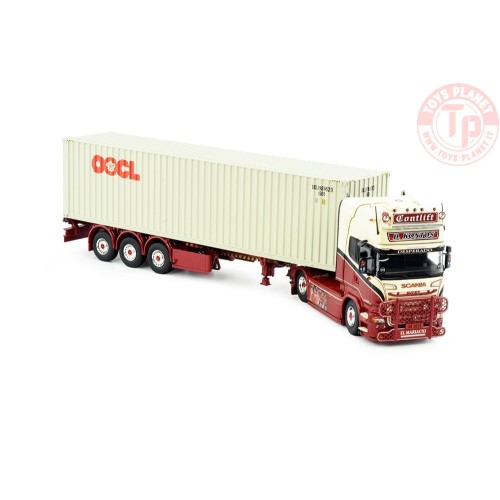 TEKNO 83532 Scania R-serie Topline 4x2 met 40ft container Contlift...