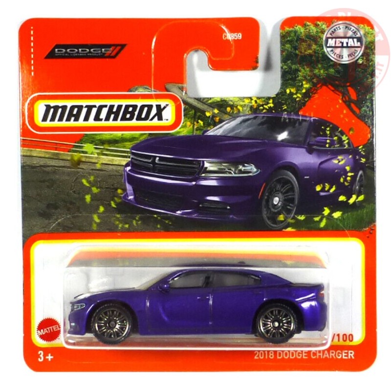 MATCHBOX HFR93 2018 DODGE CHARGER-MATCHBOX 1/64 MATCHBOX