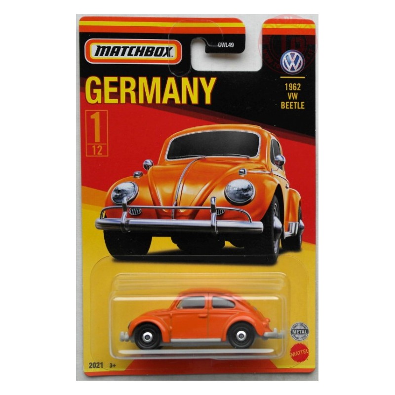 MATCHBOX GWL52 1962 VOLKSWAGEN BEETLE-MATCHBOX GERMANY 1/64 MATCHBOX