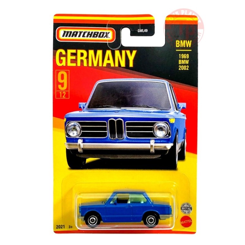 MATCHBOX GWL50 1969 BMW 2002-MATCHBOX GERMANY 1/64 MATCHBOX