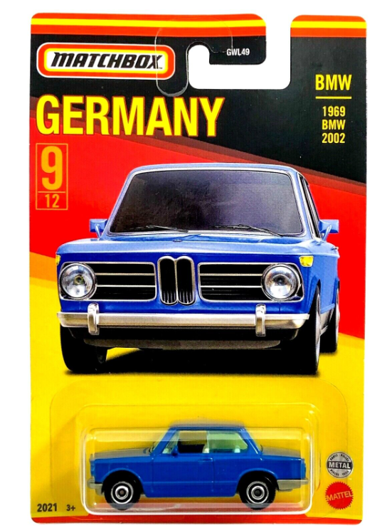MATCHBOX GWL50 1969 BMW 2002-MATCHBOX GERMANY 1/64 MATCHBOX
