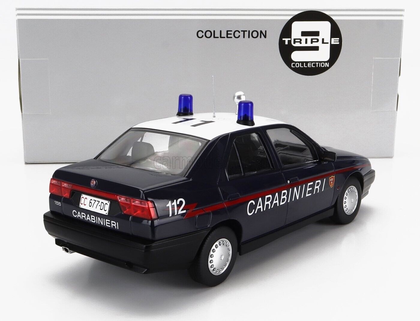 T9-1800385 ALFA ROMEO 155 CARABINIERI 1996 1:18 TRIPLE COLLECTION