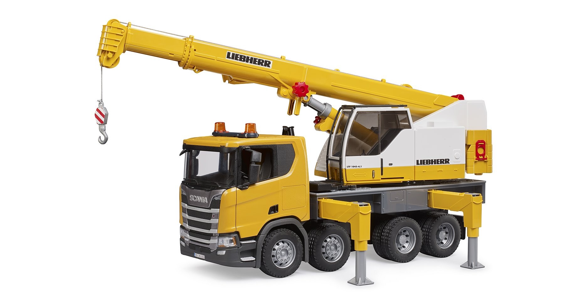 BRUDER 03571 Autogru Liebherr Scania Super 560R con modulo Light