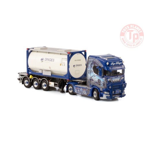 WSI 01-4000 SCANIA S HIGHLINE CS20H 4X2 CONTAINER TRAILER FOR SWOP...