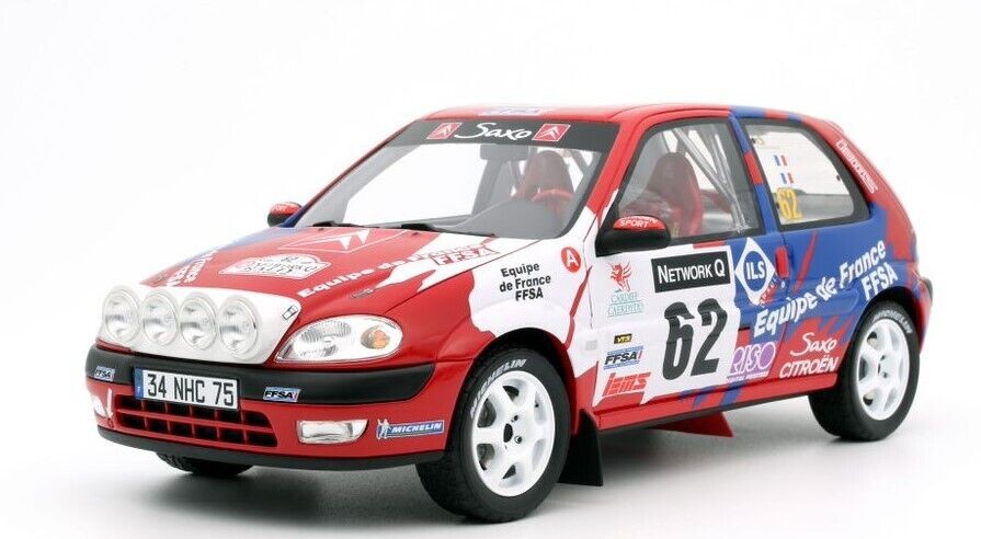 OT978 CITROËN SAXO VTS RED N62 S. LOEB RALLY RAC 2000 1:18 OTTOMO...