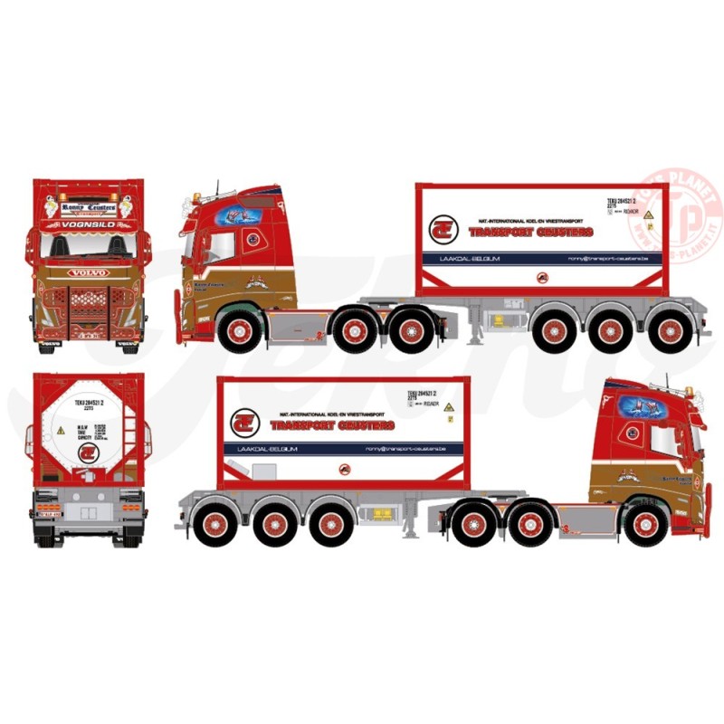 TEKNO 83752 Volvo FH05 6x2 Globetrotter XL met 20ft. Iso tankconta...