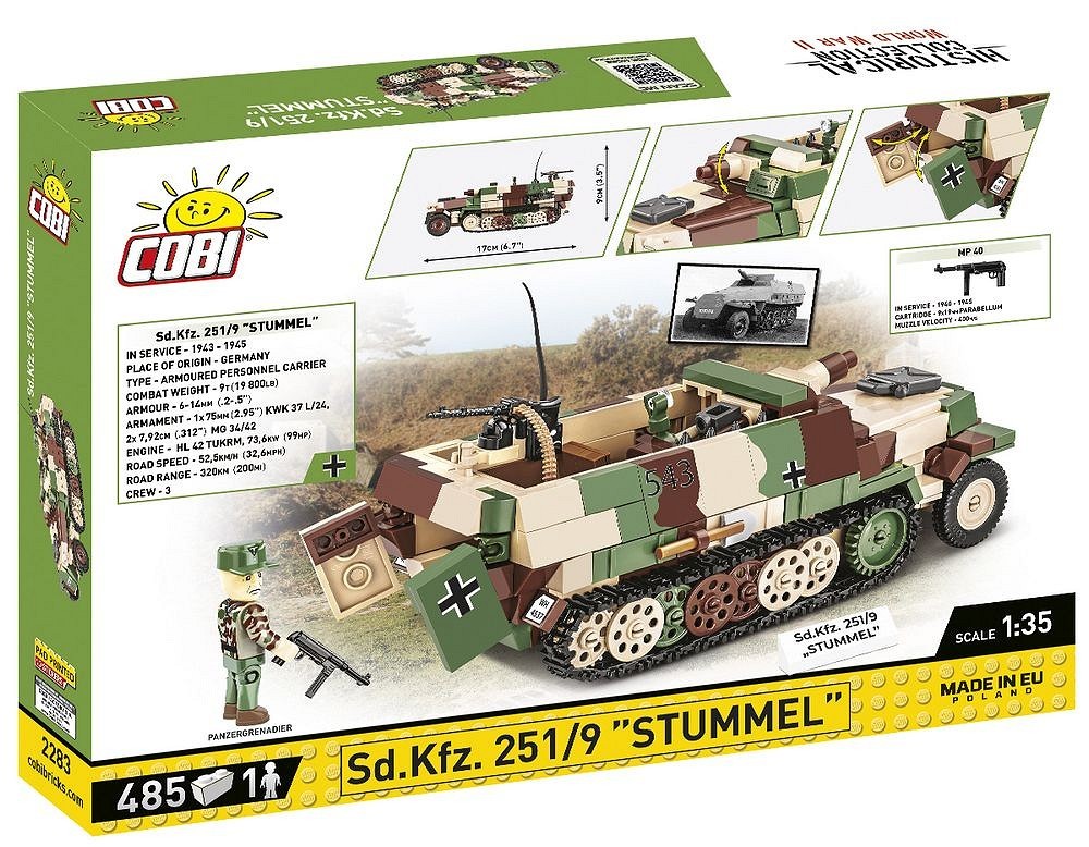 COBI 2283 Sd.Kfz. 251/9 Stummel COBI