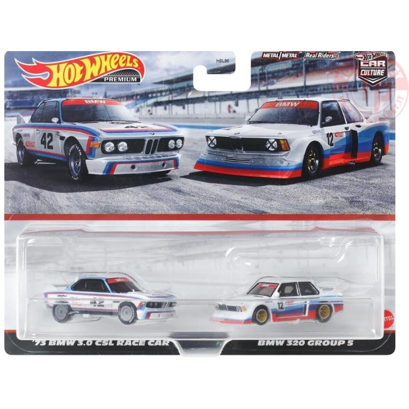 HOT WHEELS HKF55 '73 BMW 3.0 CSL RACE CAR-BMW 320 GROUP 5 1/64 24,5...