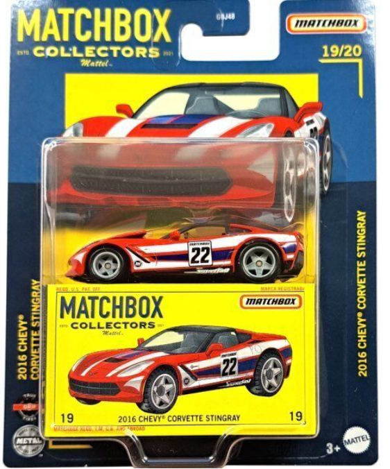MATCHBOX HFL98 2016 CHEVY CORVETTE STINGRAY 1/64 MATCHBOX