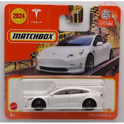 MATCHBOX HVN50 TESLA MODEL 3 1/64 MATCHBOX
