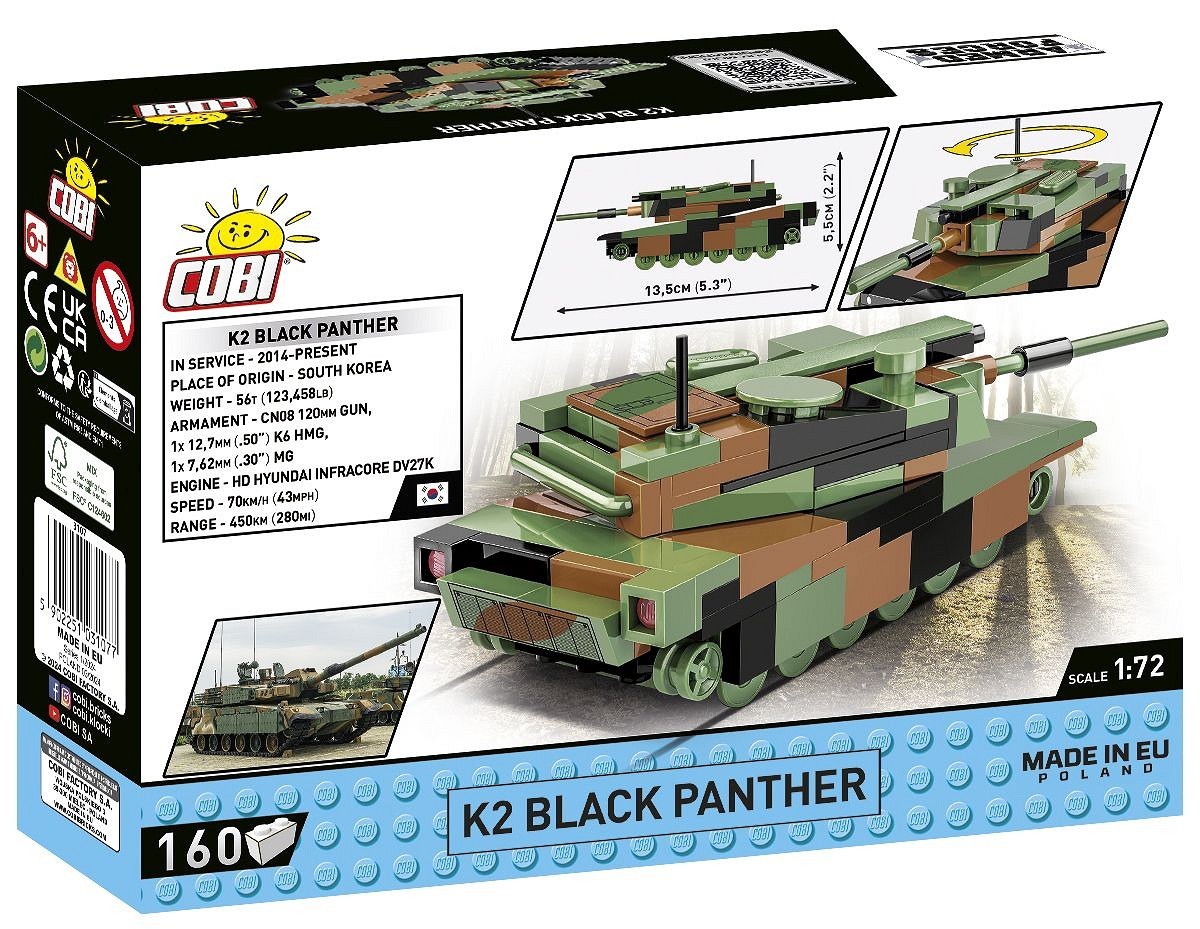 COBI 3107 K2 Black Panther COBI