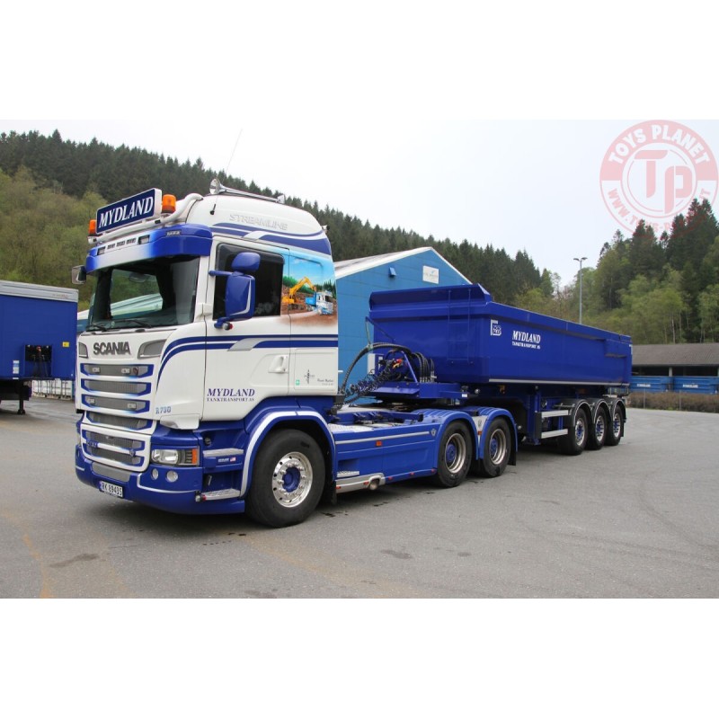 SCANIA STREAMLINE HIGHLINE 6X4 HALF PIPE TIPPER TRAILER - 3 AXLE MYDLAND