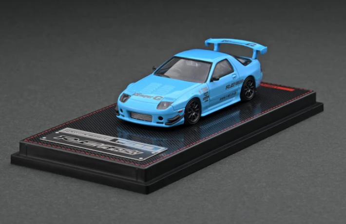 IG2498 MAZDA RX-7 (FC3S) RE AMEMIYA-LIGHT BLUE 1/64 IGNITION MODEL