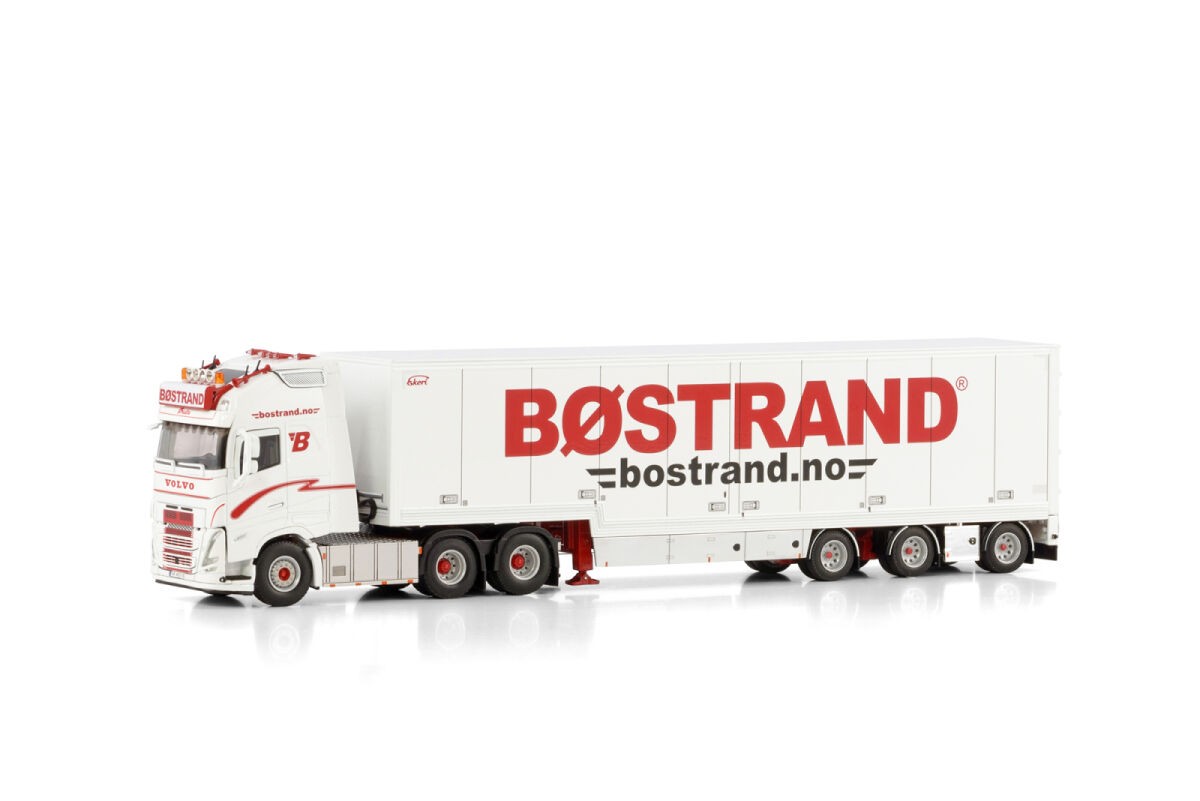 WSI 01-4267 VOLVO FH5 GLOBETROTTER XL 6X2 TAG AXLE BOX TRAILER - 3...