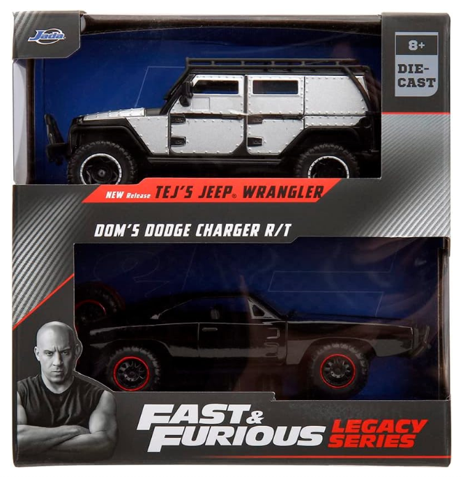 FAST 34252 TEJ'S JEEP WRANGLER-DOM'S DODGE CHARGER R/T-1/32 24,00