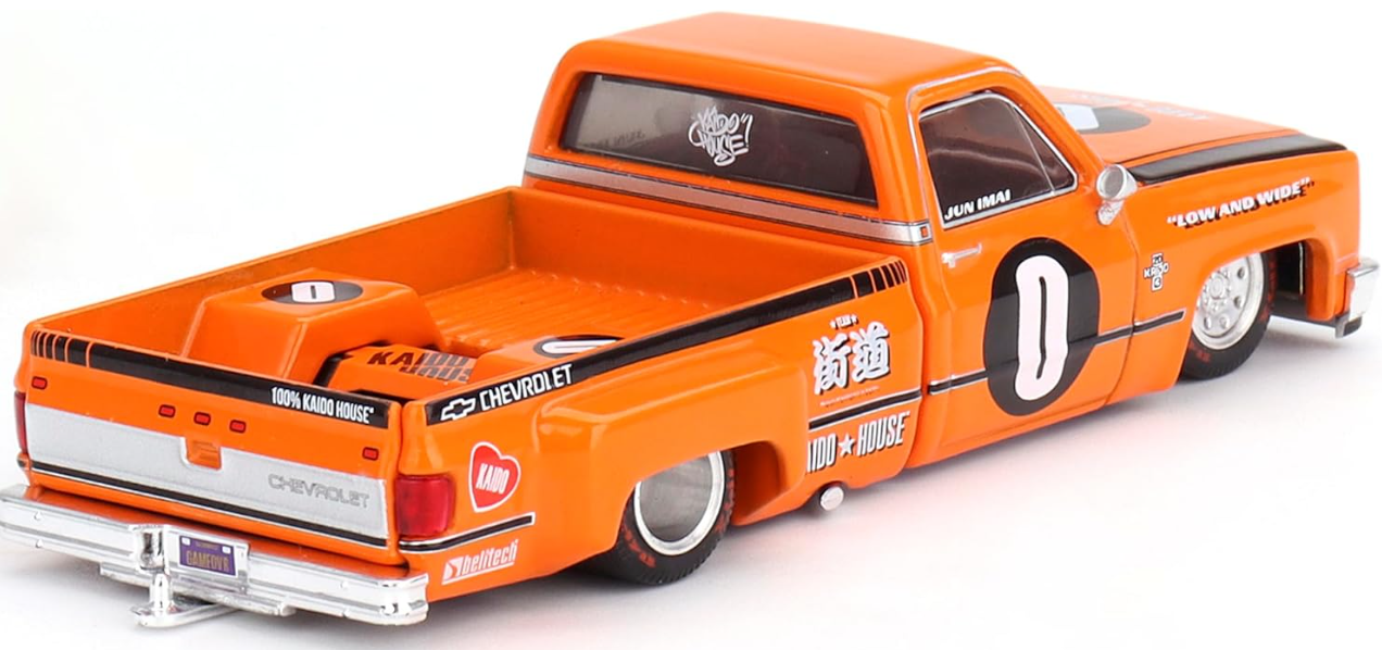 KHMG090 CHEVROLET SILVERADO DUALLY KAIDO WORKS V2-ORANGE 1/64 21,90...