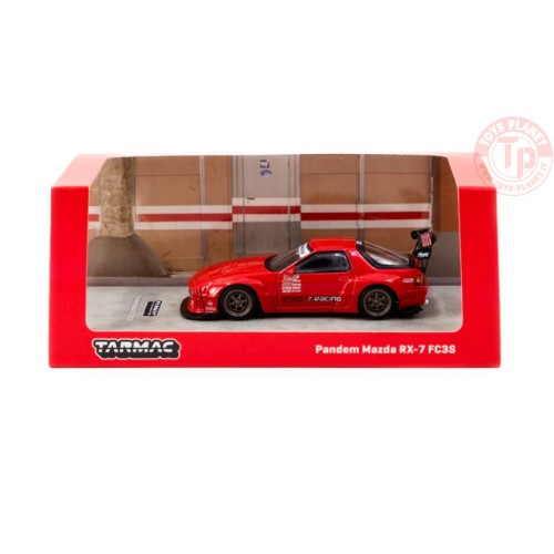 T64R-066-RE PANDEM MAZDA RX-7 FC3S-RED 1/64 TARMAC WORKS