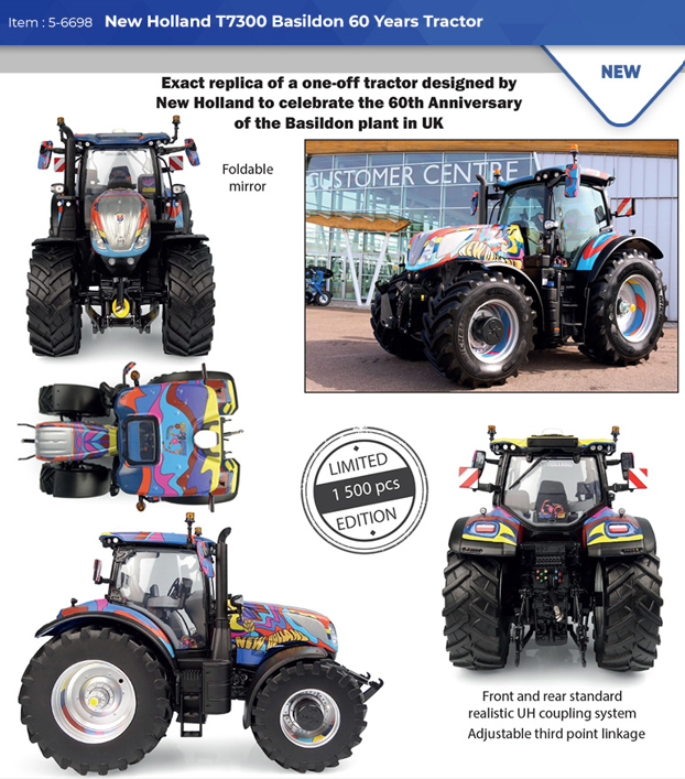 UH 6698 New holland t7.300 Basildon 60 year tractor 79,00 € UNIVERS...