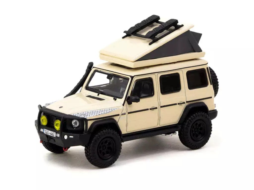 TARMAC T64R040Camp mercedes amg g63 camping beige/white 1/64 TARM...