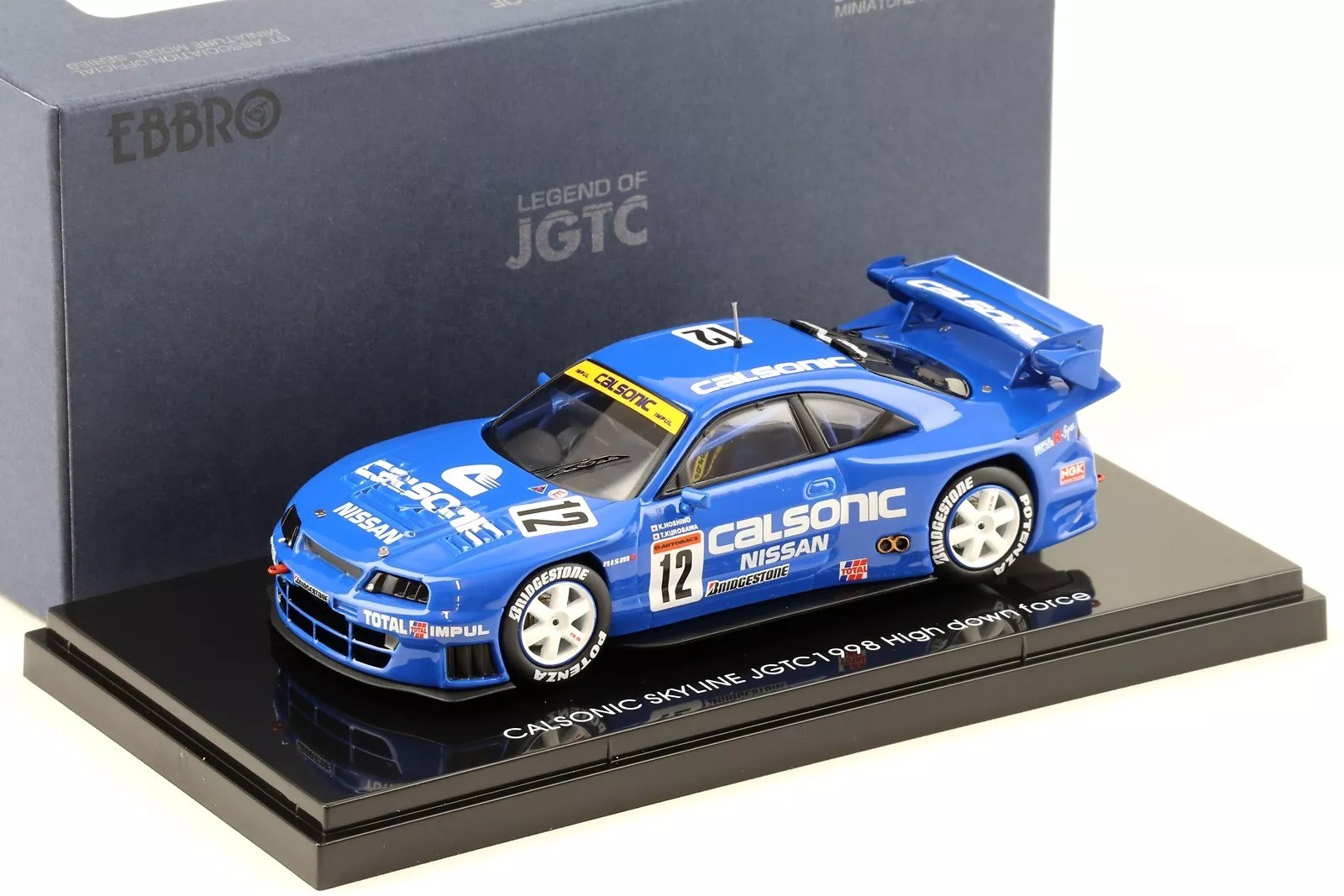 EBBRO 44252 1998 nissan skyline r33 jgtc calsonic hdf 1/43 EBBRO