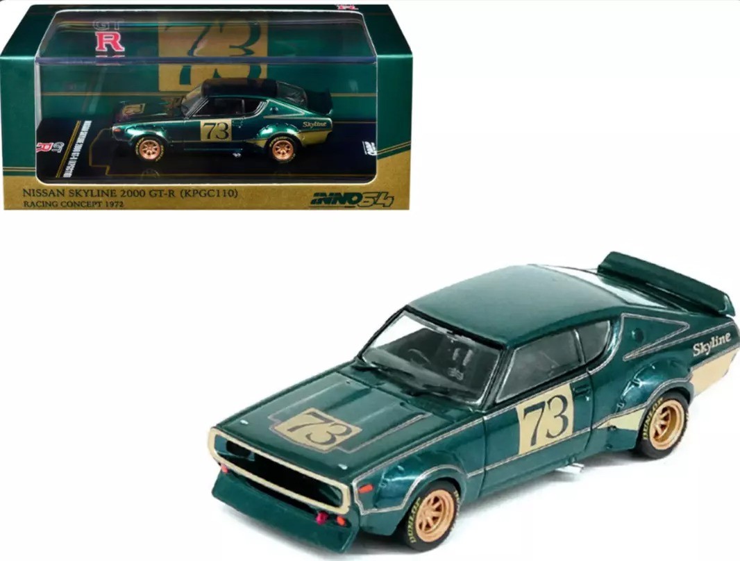 IN64-KPGC110RC-GRN Nissan Skyline 2000 GT-R (KPGC110) RACING CONCEP...