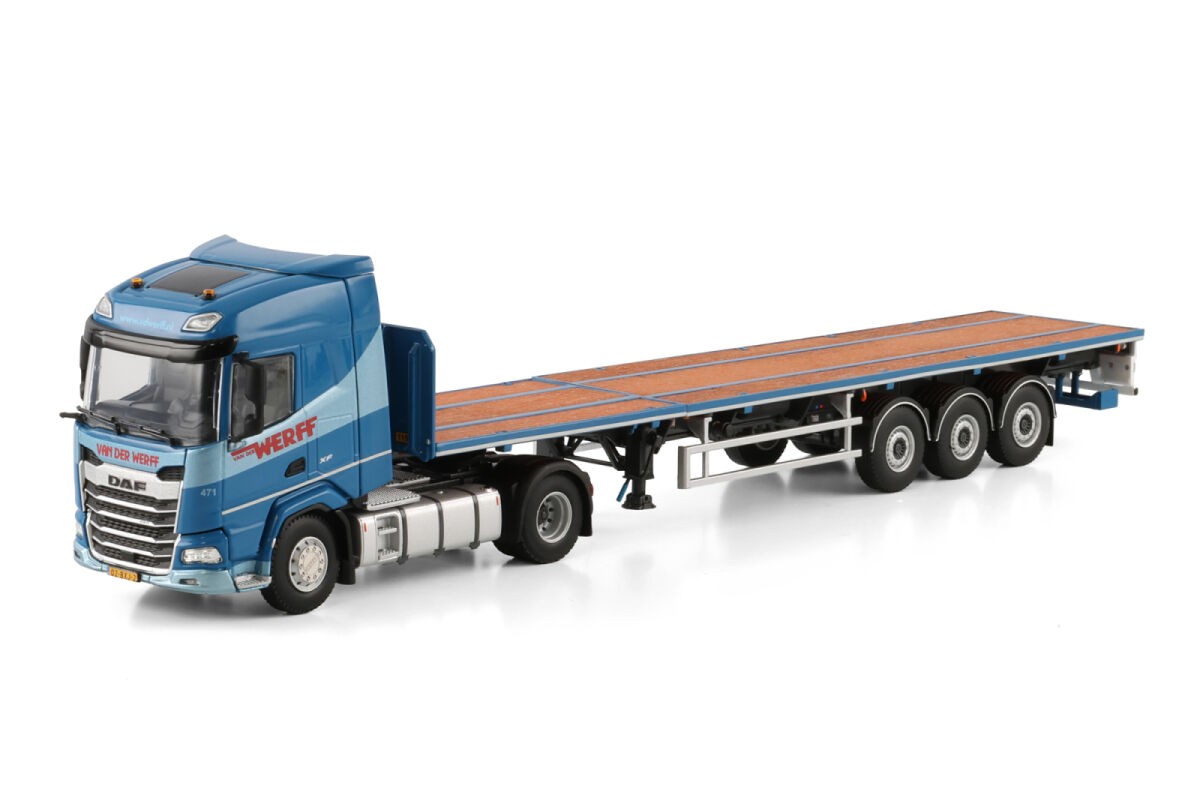 WSI 01-4524 DAF XF SH WITH SKY LIGHTS 4X2 FLATBED TRAILER - 3 AXLE...