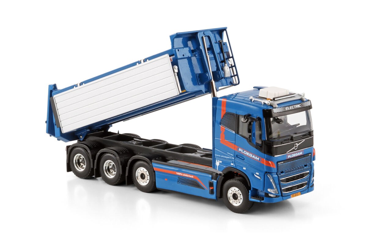 WSI 01-4621 VOLVO FH5 SLEEPER CAB ELECTRIC TIPPER TRUCK 8X4 Ploegam...