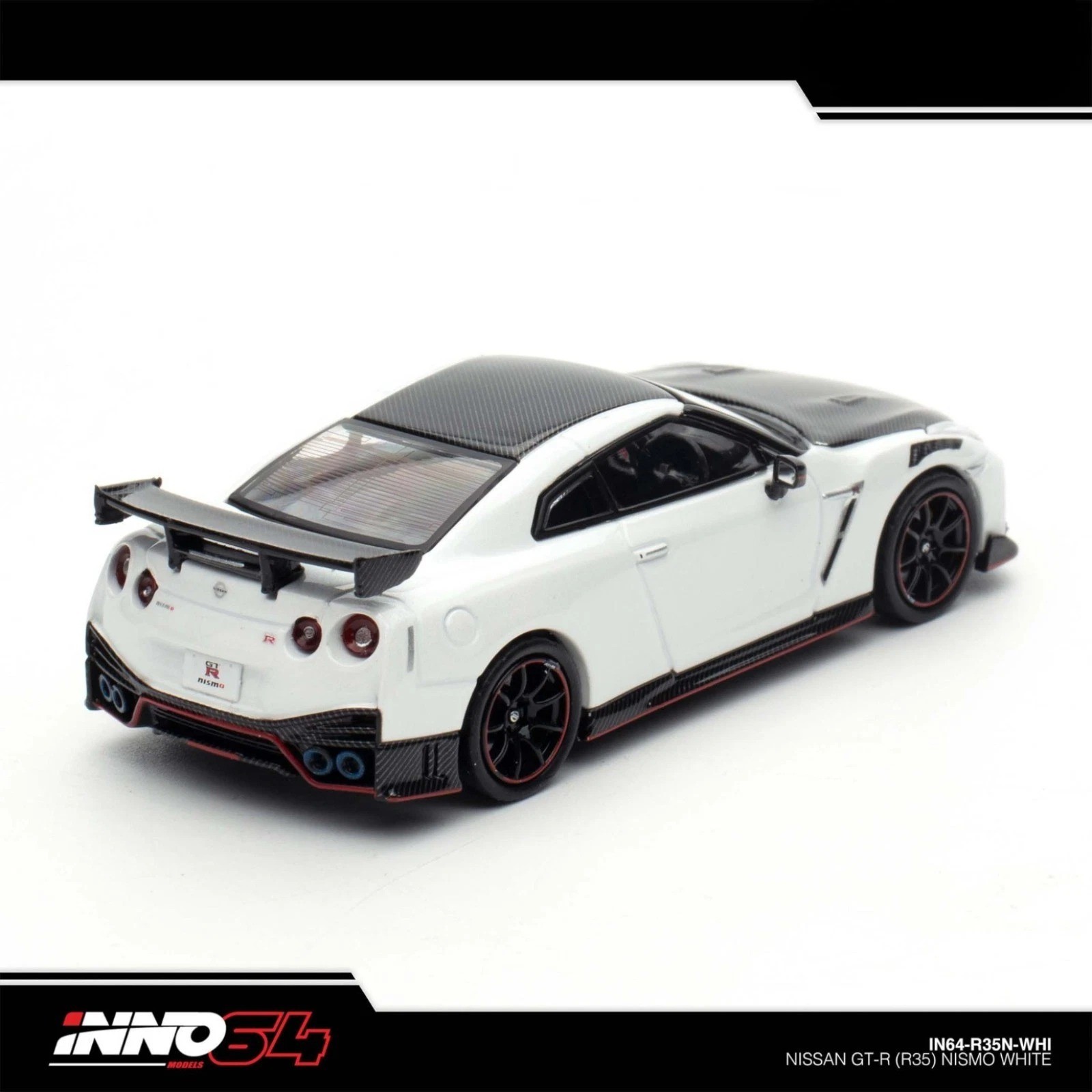IN65-R35N-WHI 1/64 NISSAN GT-R (R35) NISMO Bianco INNO MODELS