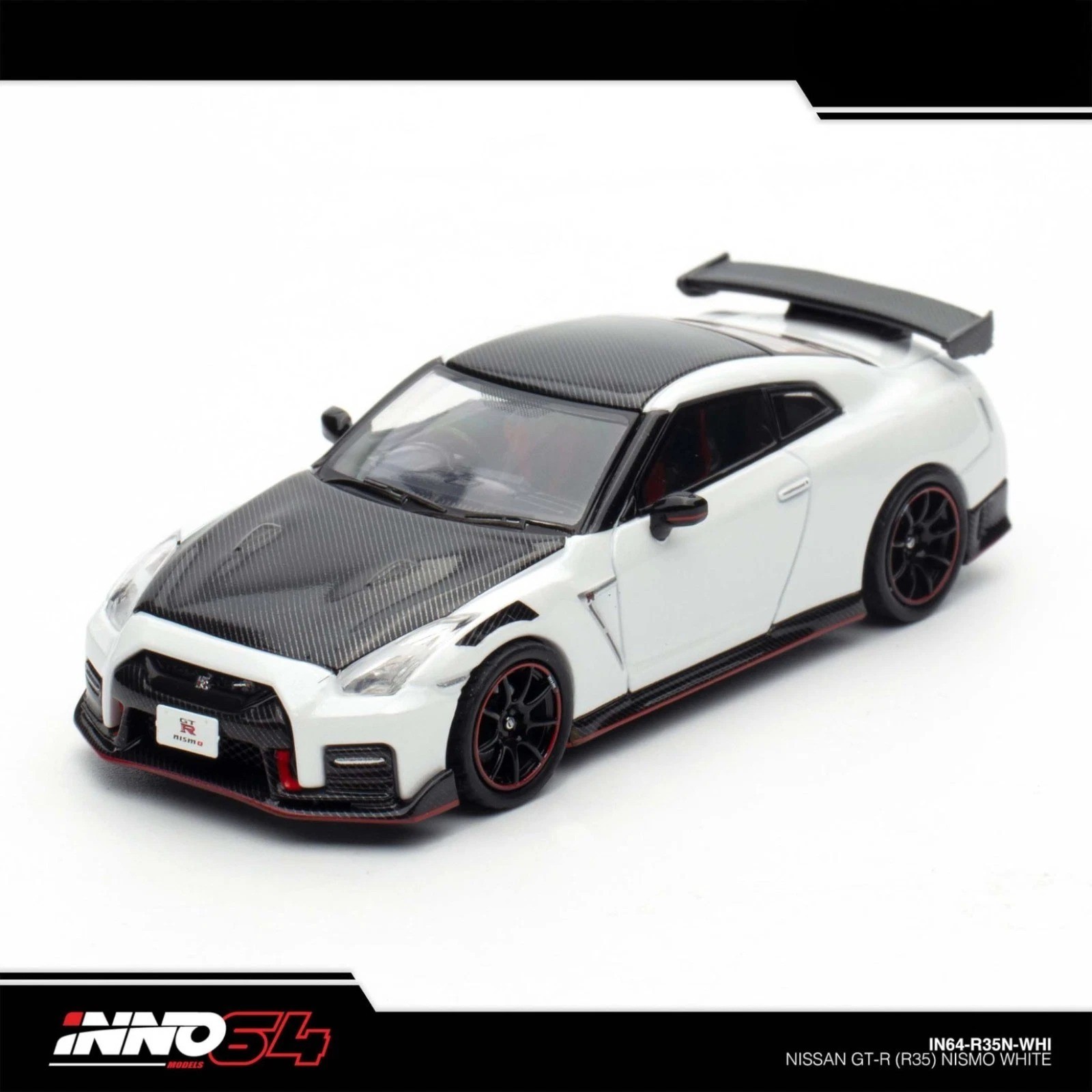 IN65-R35N-WHI 1/64 NISSAN GT-R (R35) NISMO Bianco INNO MODELS