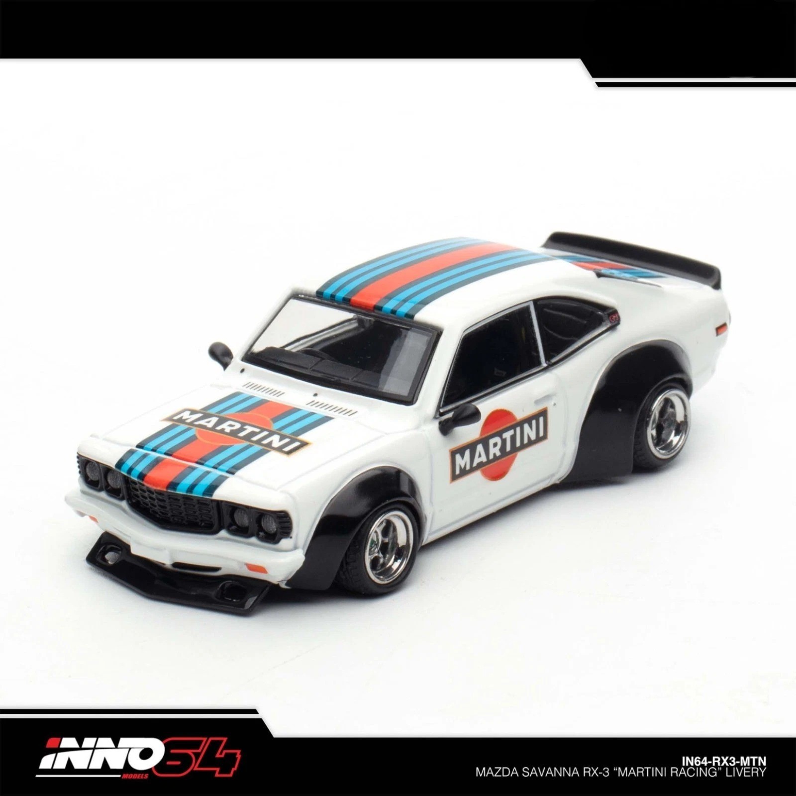 IN64-RX3-MTN 1/64 Mazda Savanna Rx3 Martini INNO MODELS