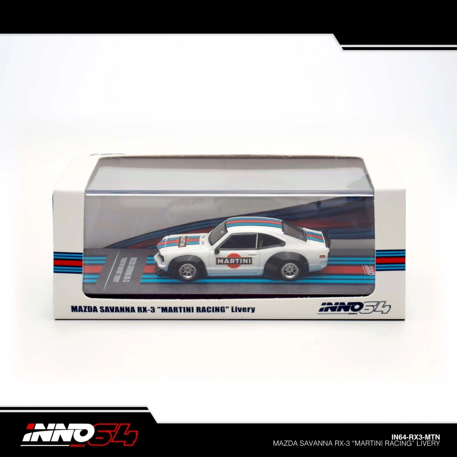 IN64-RX3-MTN 1/64 Mazda Savanna Rx3 Martini 26,90 € INNO MODELS