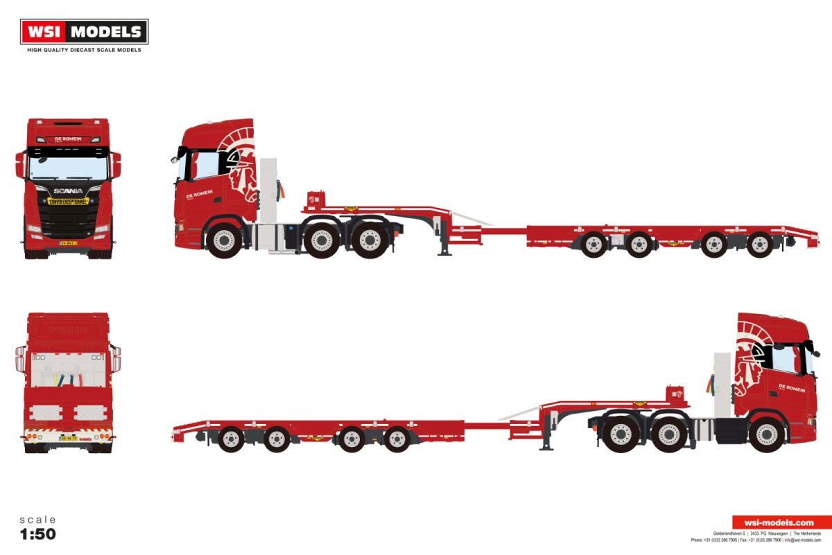 WSI 01-4719 SCANIA S HIGHLINE CS20H 6X2 TWIN STEER SEMI WHEEL WELL ...