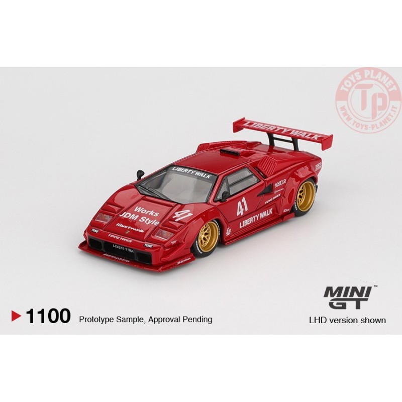 MGT01100-L 1:64 LAMBORGHINI COUNTACH LB WORKS RED 2025 MINI GT