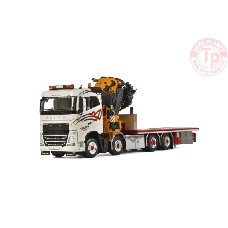 WSI 01-1912 VOLVO FH4 SLEEPERCAB 8x2 RIGED TRUCK WITH FASSI 1100 To...